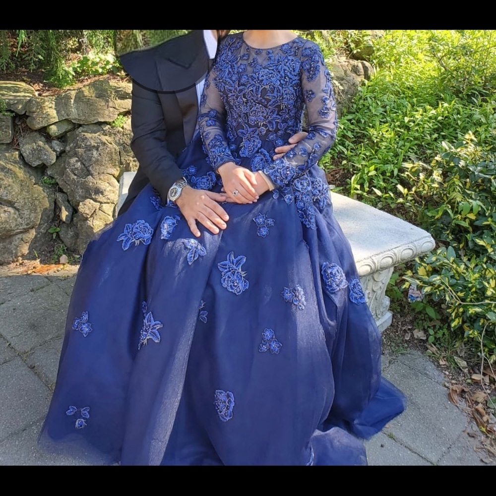 Stunning Embellished Royal Blue Gown Gem